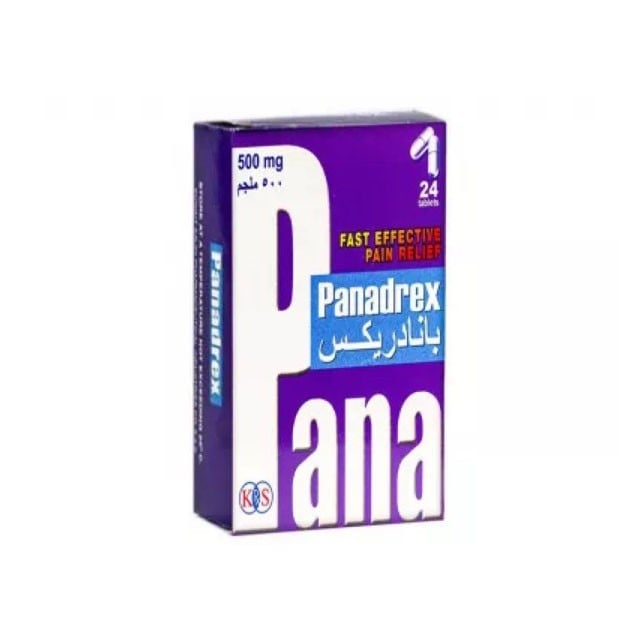Panadrex Paracetamol 500mg Tablets 24 | Zahrat Haneen